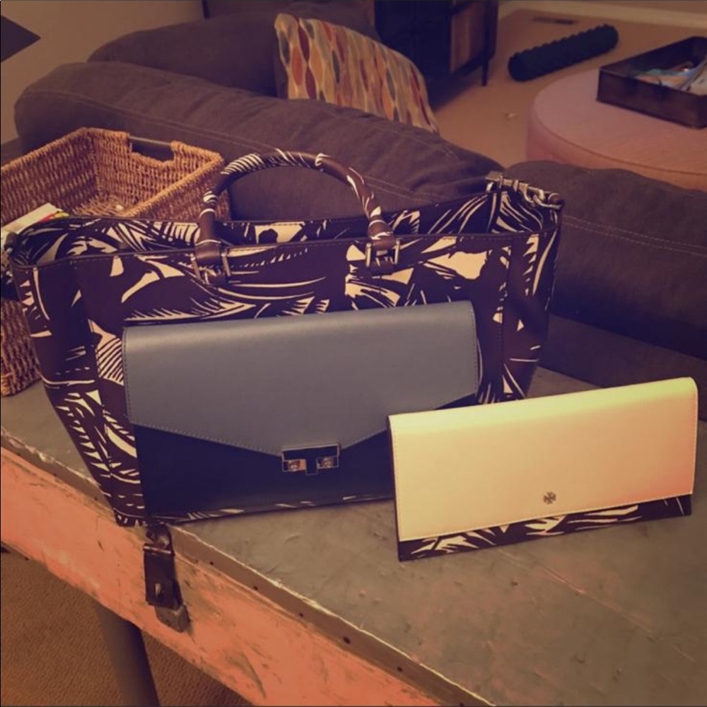 Rare Tory Burch Bags Set With Wallet - Gem